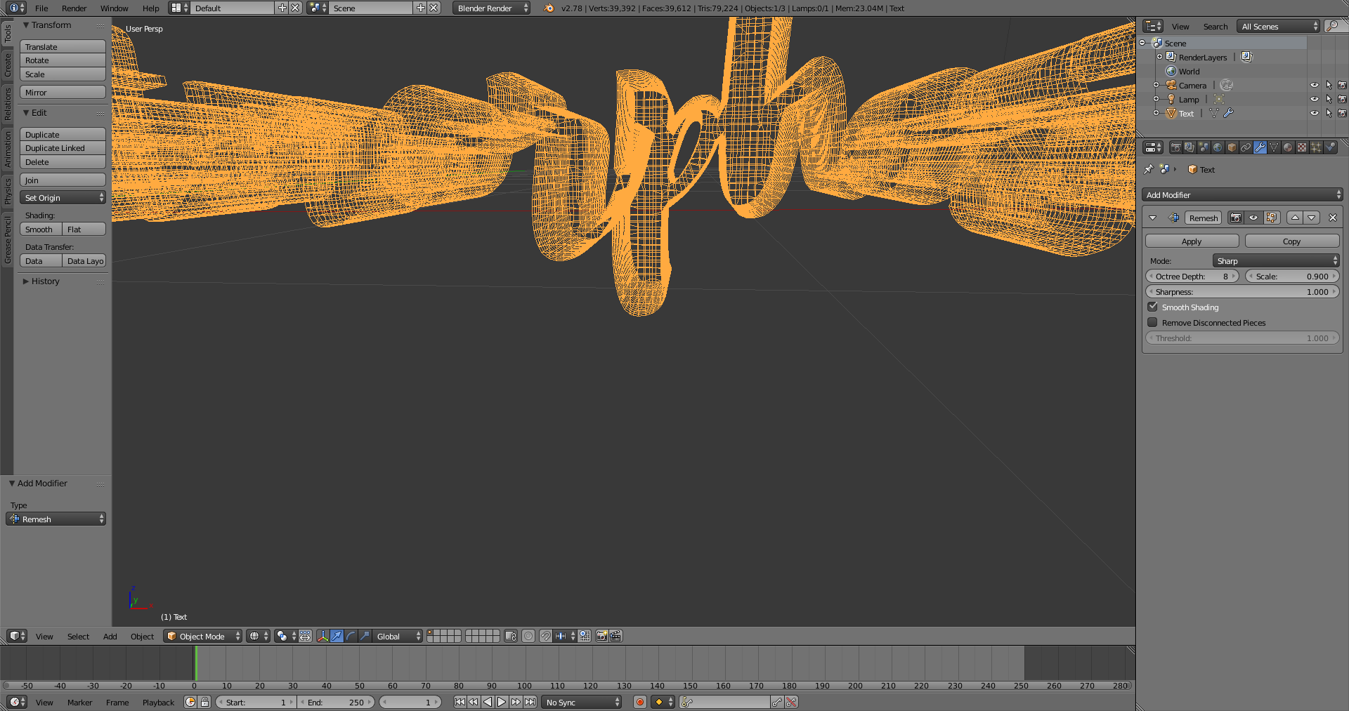 Blender Remesh Modifier Digital Beings